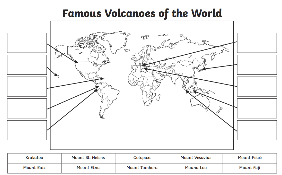 Mount St Helens World Map