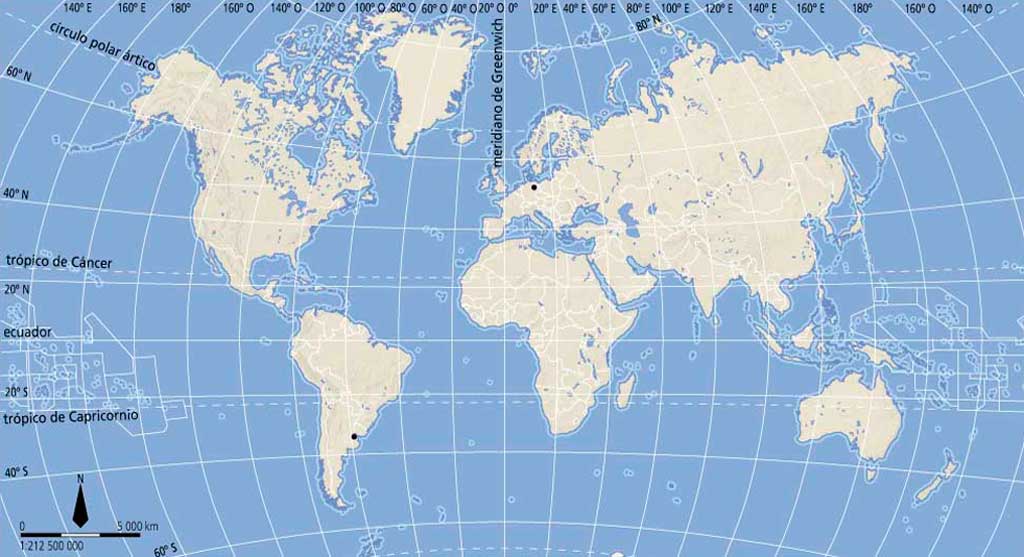 Mapa Do Mundo Fisico Com Latitude E Longitude
