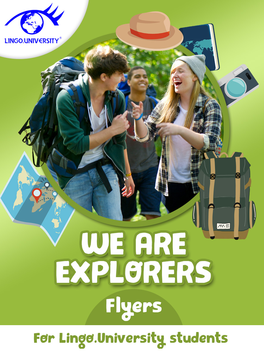 Flyers (A2) Lingo E:Book "We are Explorers" | Digital book | BlinkLearning
